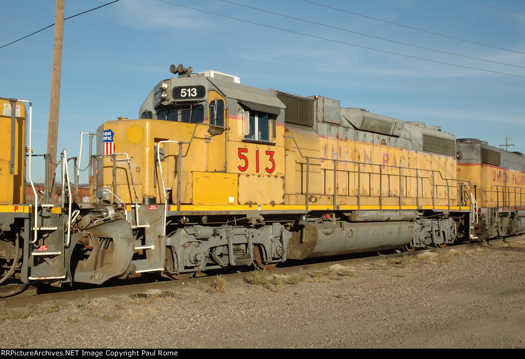 UP 513, EMD GP38-2, at the UP Bluffs Yard
